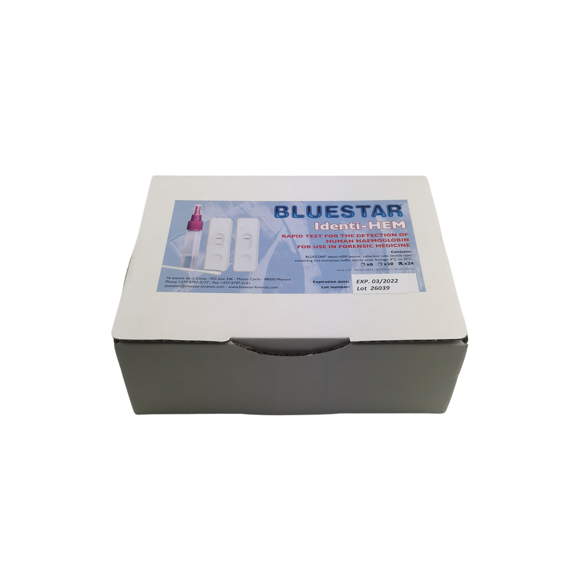 BLUESTAR® Identi-HEM® Box of 24 Tests – Bluestar USA