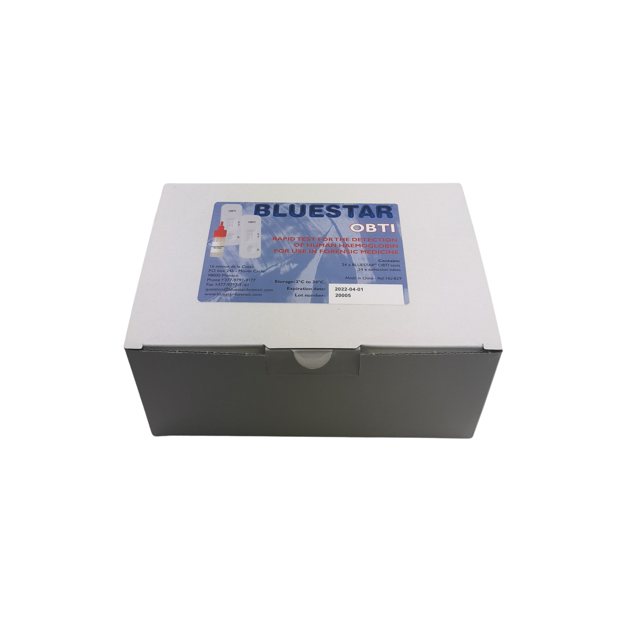 BLUESTAR® OBTI box of 24 Tests – Bluestar USA