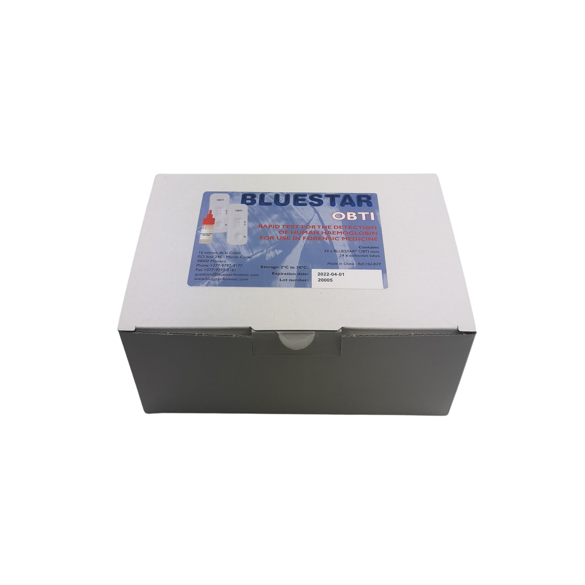 BLUESTAR® OBTI box of 24 Tests – Bluestar USA